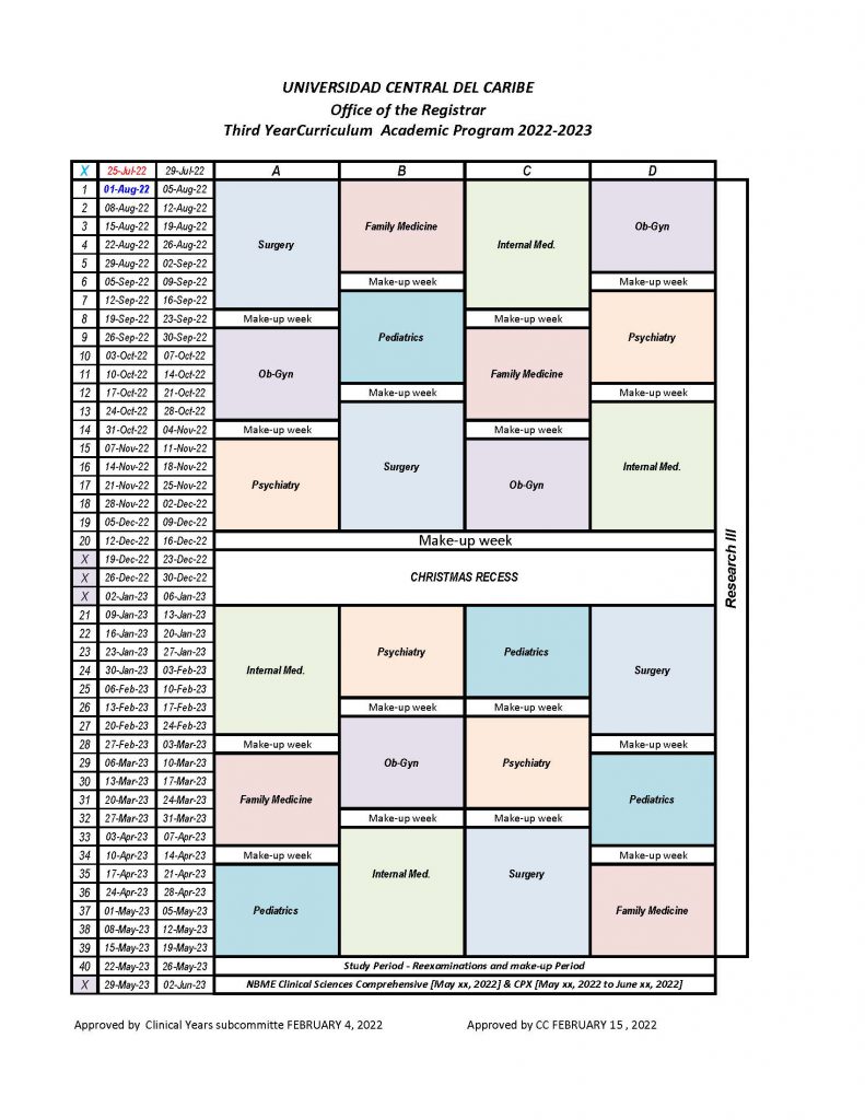 Curriculum – UCC